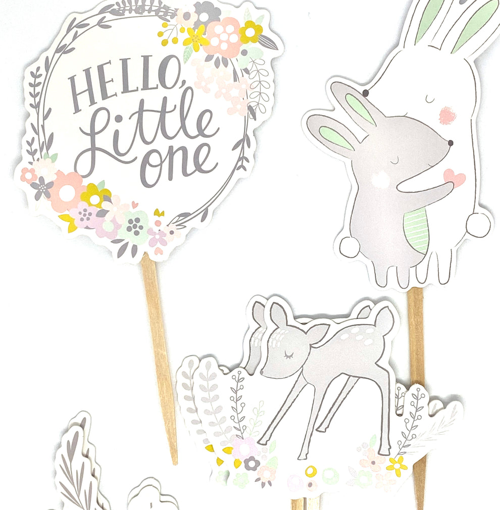 Hello Little One Cupcake Toppers – StarCityCo